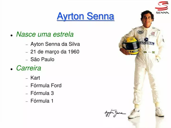 PPT - Ayrton Senna PowerPoint Presentation, free download - ID:4153899