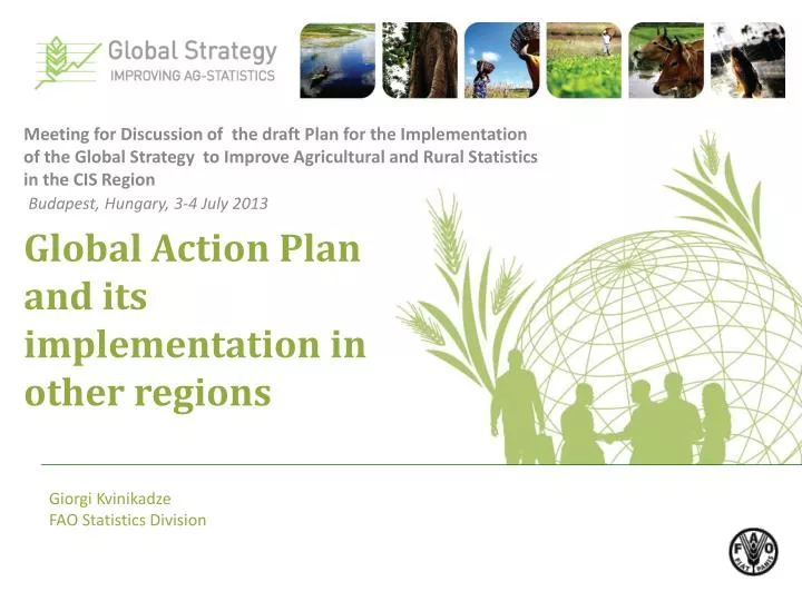PPT - Global Action Plan and its implementation in other regions ...