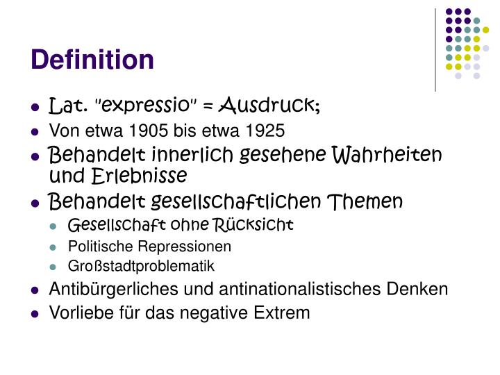 PPT - Expressionismus PowerPoint Presentation - ID:4155775