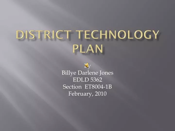PPT - District Technology Plan PowerPoint Presentation, free download - ID:4156115