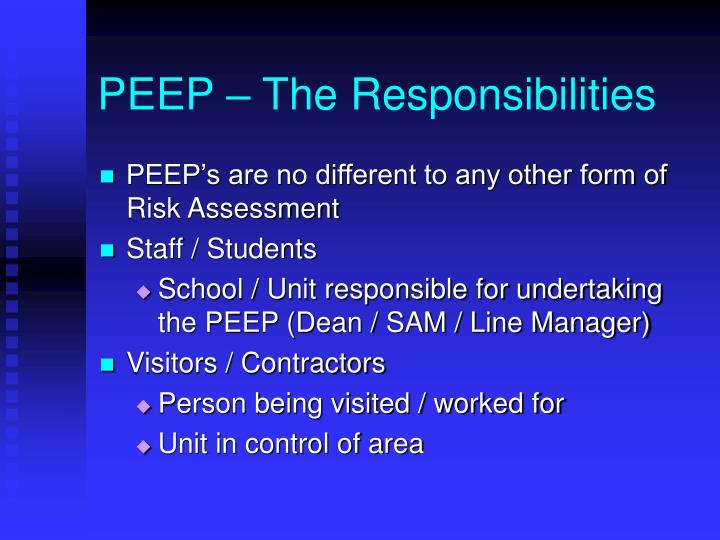 PPT - Personal Emergency Egress Plans - PEEPS PowerPoint Presentation ...