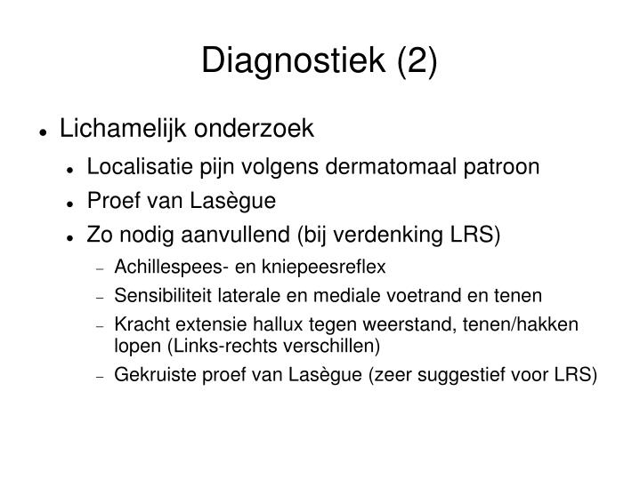 PPT - Uitstralende pijn in het been in de huisartsenpraktijk PowerPoint ...
