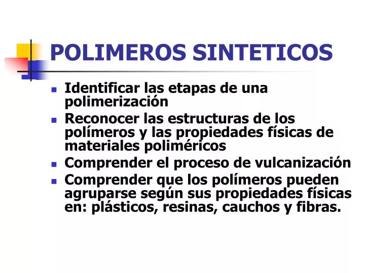 PPT - POLIMEROS SINTETICOS PowerPoint Presentation, free download - ID ...
