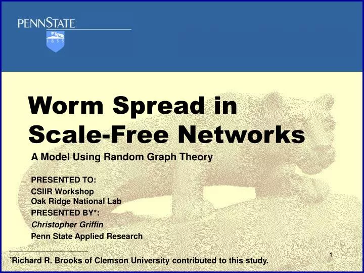 PPT - A Model Using Random Graph Theory PowerPoint Presentation, free ...