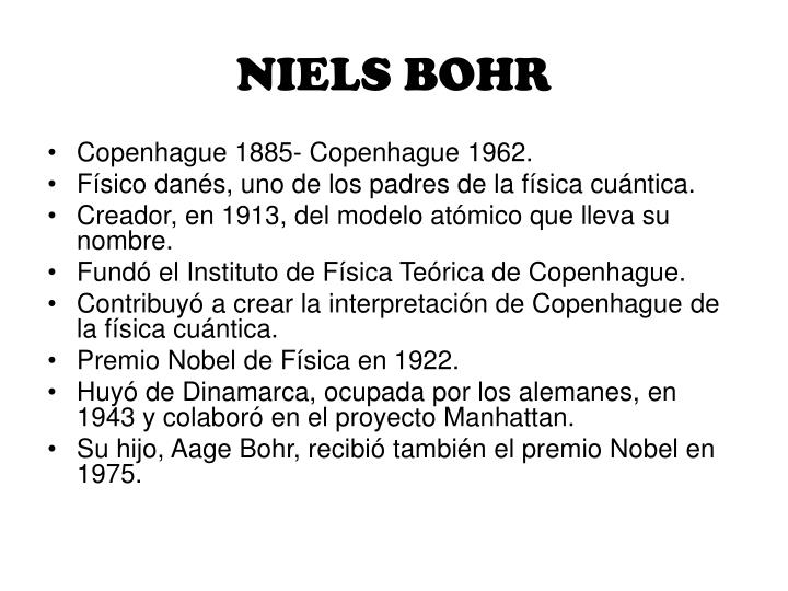 PPT - NIELS BOHR PowerPoint Presentation - ID:4158746