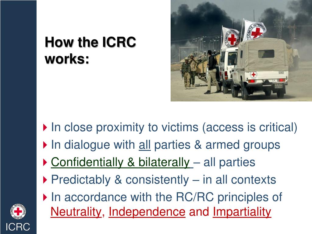PPT - THE INTERNATIONAL COMMITTEE OF THE RED CROSS (ICRC) & CIVIL ...