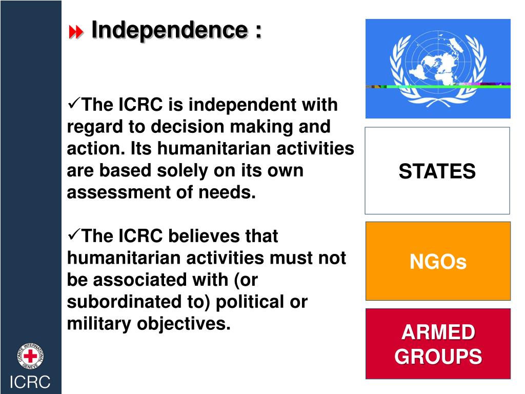 PPT - THE INTERNATIONAL COMMITTEE OF THE RED CROSS (ICRC) & CIVIL ...
