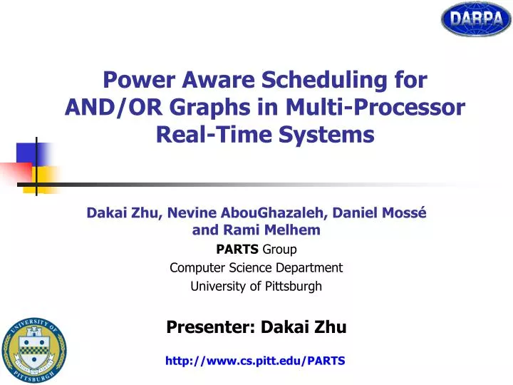 Ppt Power Aware Scheduling For Andor Graphs In Multi Processor Real