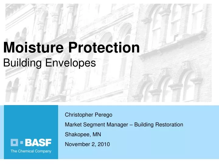 PPT - Moisture Protection Building Envelopes PowerPoint Presentation ...