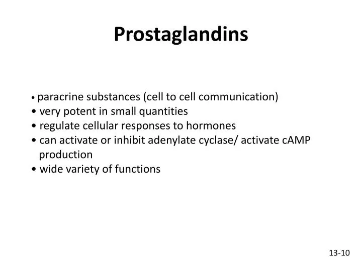 PPT - Prostaglandins PowerPoint Presentation, free download - ID:4159439