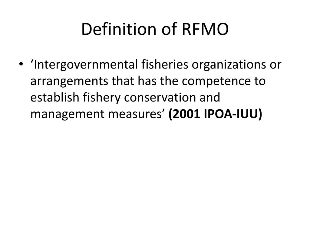 PPT - Global Legal I nstruments and Regional Fisheries Management ...