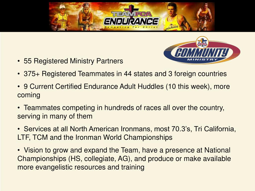 PPT - FCA Endurance Report May Leadership Meetings PowerPoint ...