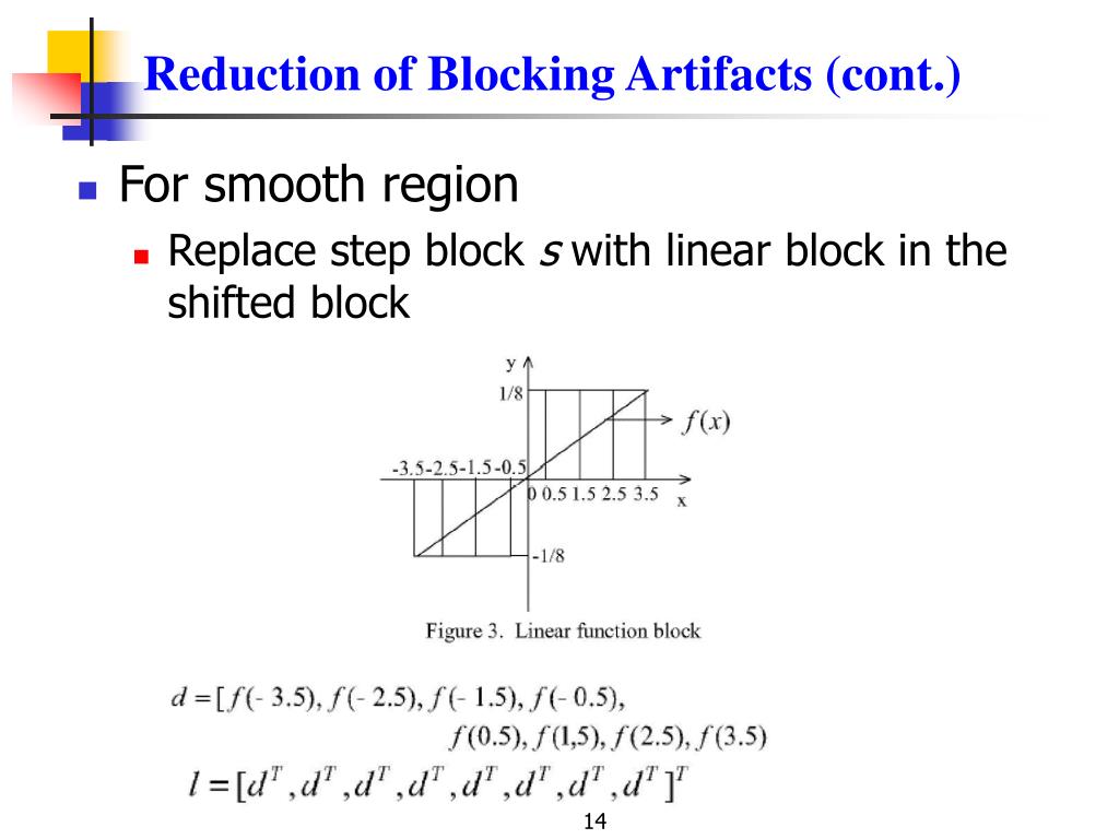 PPT - Reduction of blocking artifacts in DCT-coded images PowerPoint ... PPT - Reduction of blocking artifacts in DCT-coded images PowerPoint ...