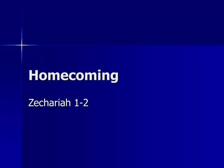 PPT - Homecoming PowerPoint Presentation, free download - ID:4160904