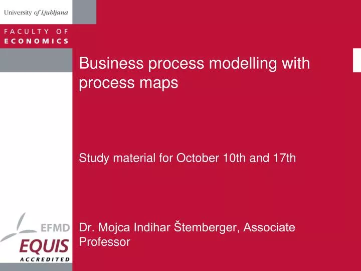 PPT - Business process modelling with process maps PowerPoint ...
