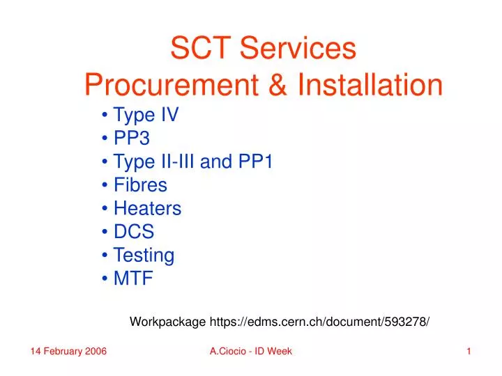 PPT - SCT Services Procurement & Installation PowerPoint Presentation ...
