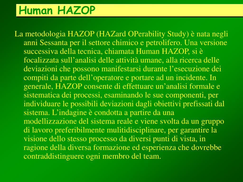 PPT - Valutazione e monitoraggio del rischio clinico nel ciclo del ...
