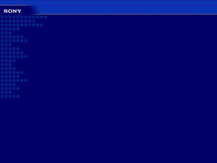 PPT - SONY PowerPoint Presentation, free download - ID:4161204