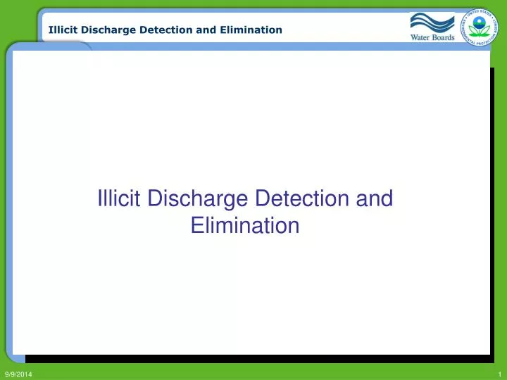 PPT - Illicit Discharge Detection and Elimination PowerPoint ...