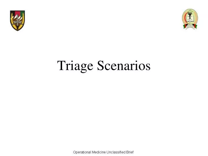PPT - Triage Scenarios PowerPoint Presentation, free download - ID:4161784