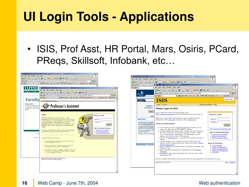 PPT - Web Authentication at Iowa PowerPoint Presentation, free download ...
