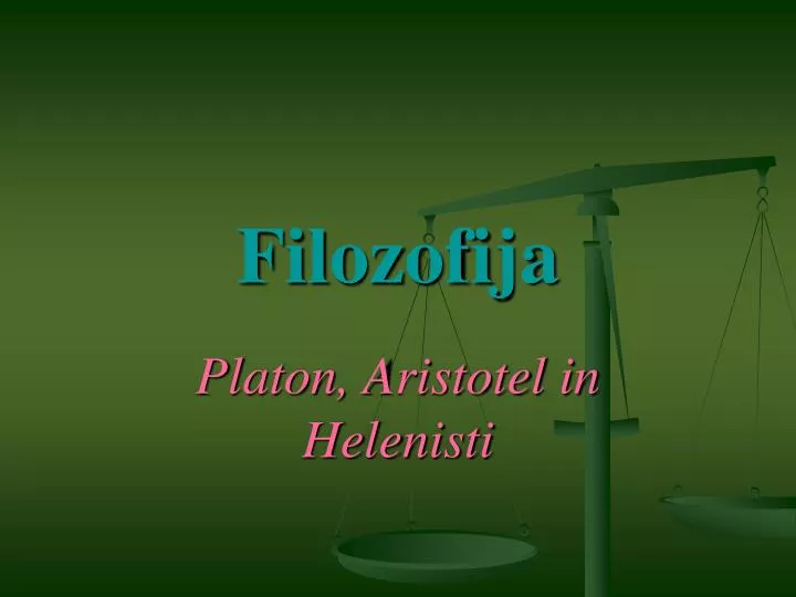 PPT - Filozofija PowerPoint Presentation, free download - ID:4161875