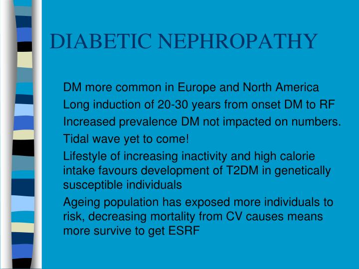 PPT - DIABETIC NEPHROPATHY PowerPoint Presentation - ID:4161892