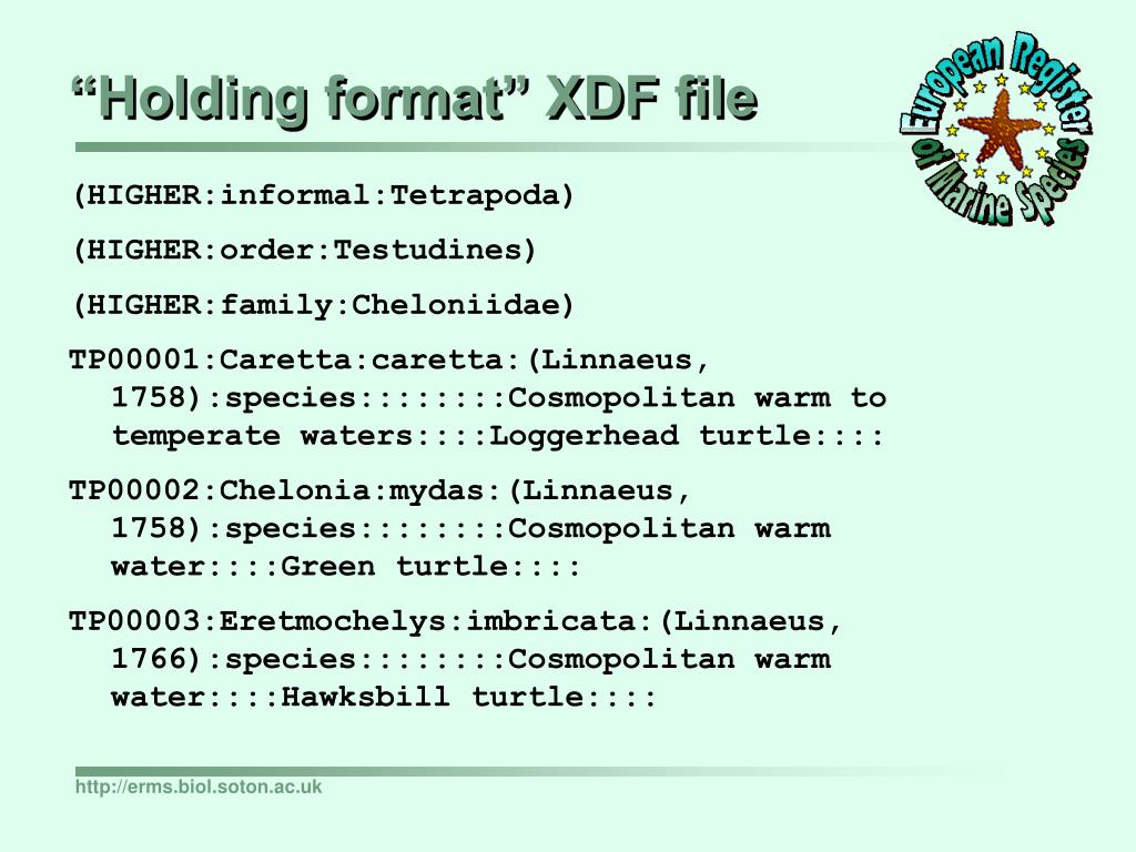 PPT - Building the European Register of Marine Species PowerPoint ...