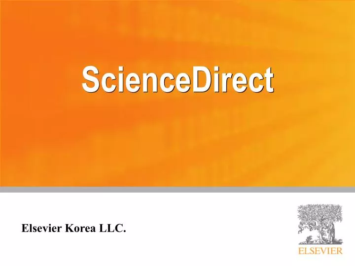 PPT - ScienceDirect PowerPoint Presentation, free download - ID:4162812