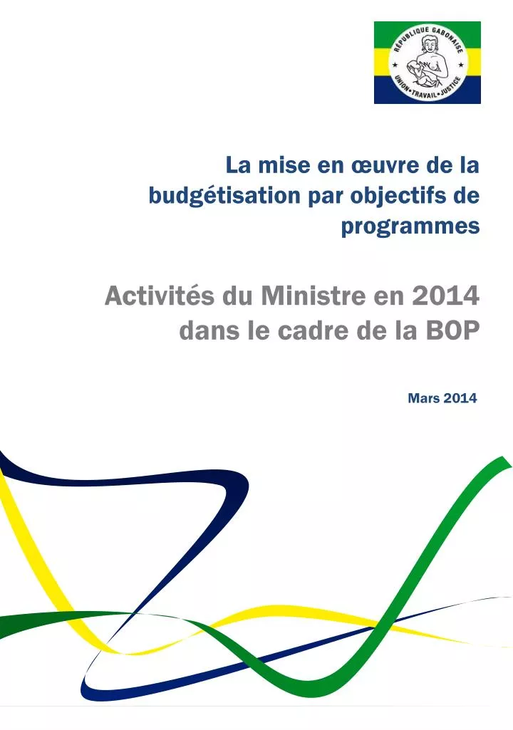 PPT - La mise en œuvre de la budgétisation par objectifs de programmes PowerPoint Presentation ...