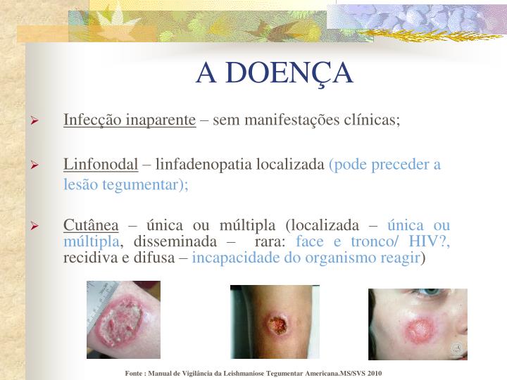 PPT - LEISHMANIOSE TEGUMENTAR AMERICANA PowerPoint Presentation - ID ...