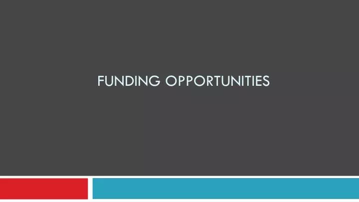 PPT - Funding Opportunities PowerPoint Presentation, free download - ID ...