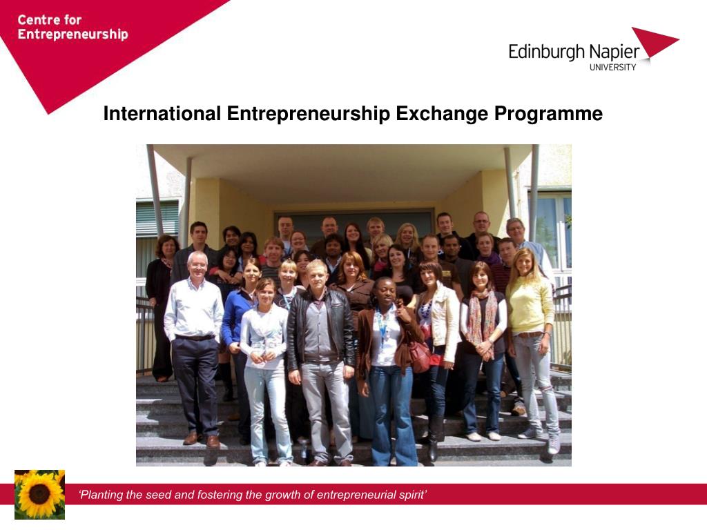 PPT - International Entrepreneurship Exchange Programme (IEEP ...