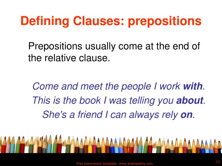PPT - Relative Clauses PowerPoint Presentation - ID:4164065