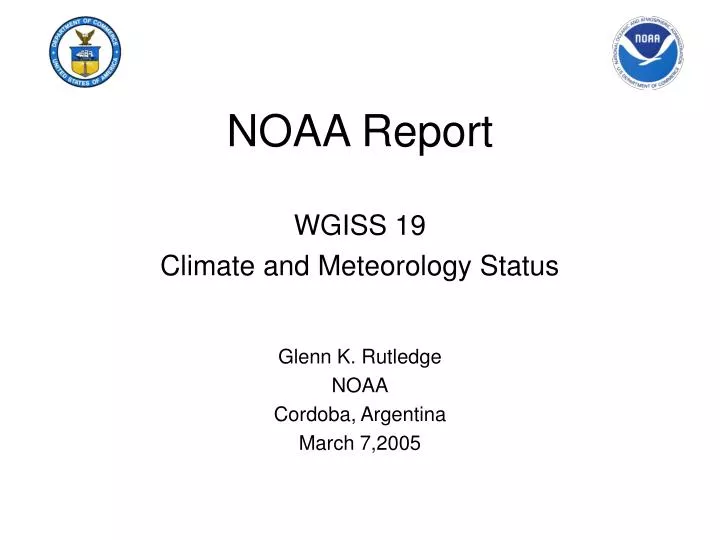 PPT - NOAA Report PowerPoint Presentation, free download - ID:4164384
