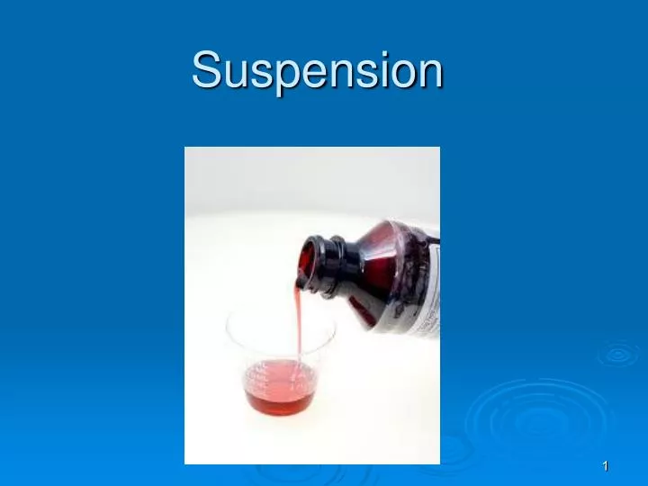 PPT - Suspension PowerPoint Presentation, free download - ID:4164419