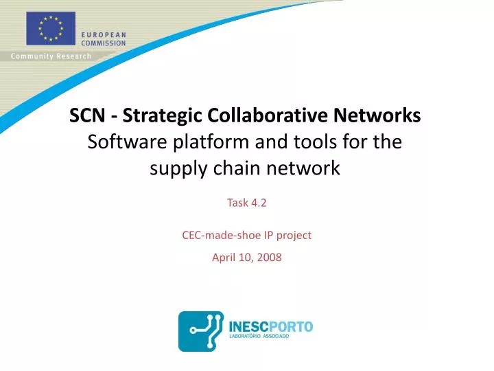 PPT - SCN - Strategic Collaborative Networks Software platform and ...