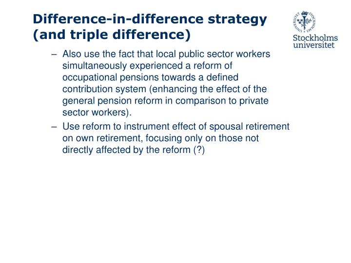 PPT - Spousal Joint Retirement: A reform based approach to identifying ...