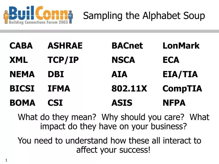 PPT - Sampling the Alphabet Soup PowerPoint Presentation, free download ...