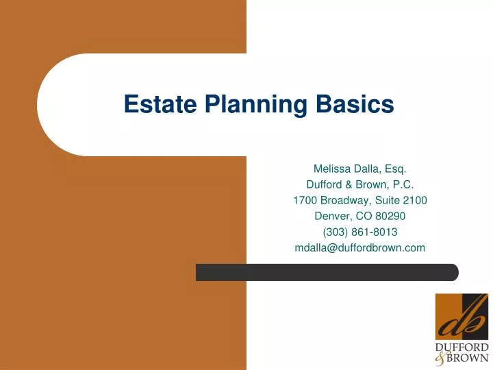 PPT - Estate Planning Basics PowerPoint Presentation, free download - ID:4166105