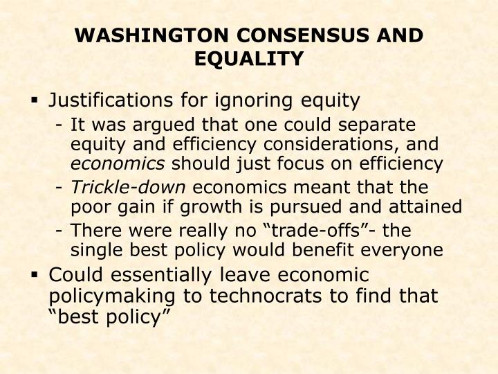 PPT - THE POST WASHINGTON CONSENSUS CONSENSUS PowerPoint Presentation ...