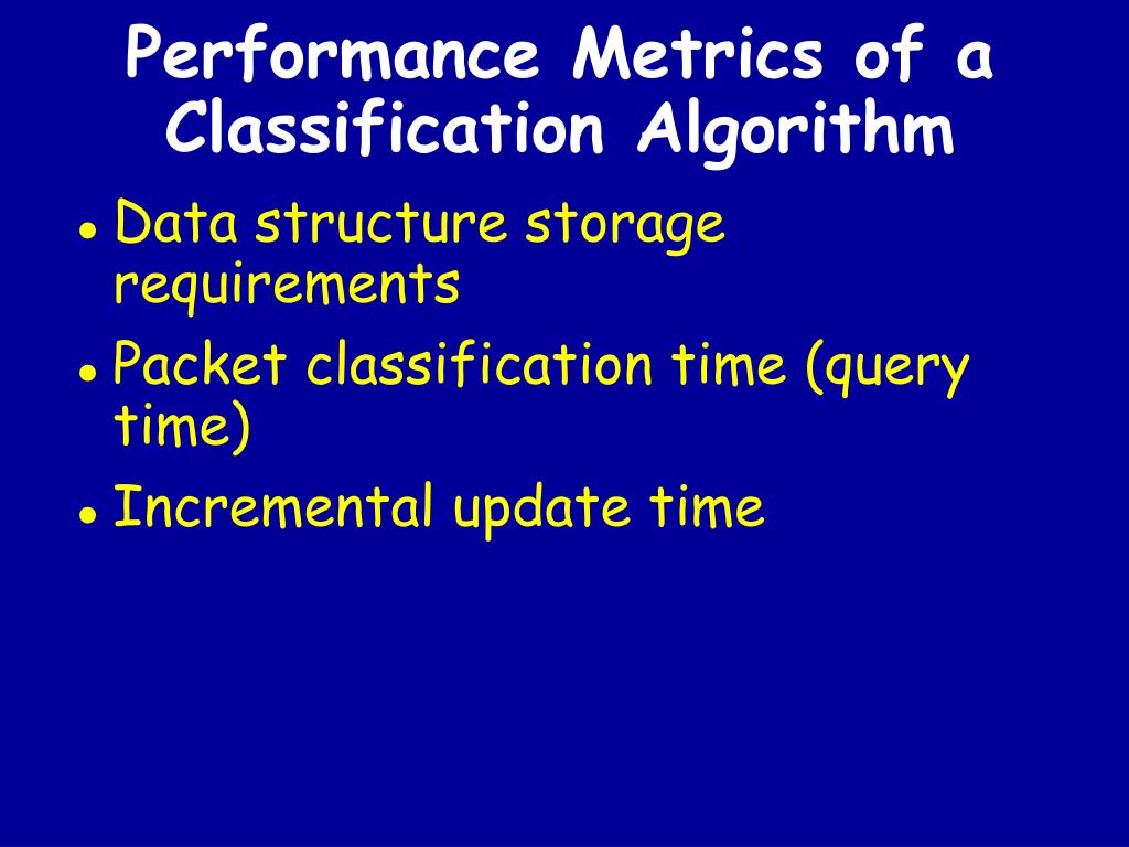 Ppt Dynamic Algorithms With Worst Case Performance For Packet Classification Powerpoint