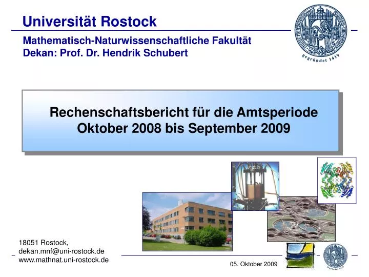 PPT - Universität Rostock PowerPoint Presentation, free download - ID ...