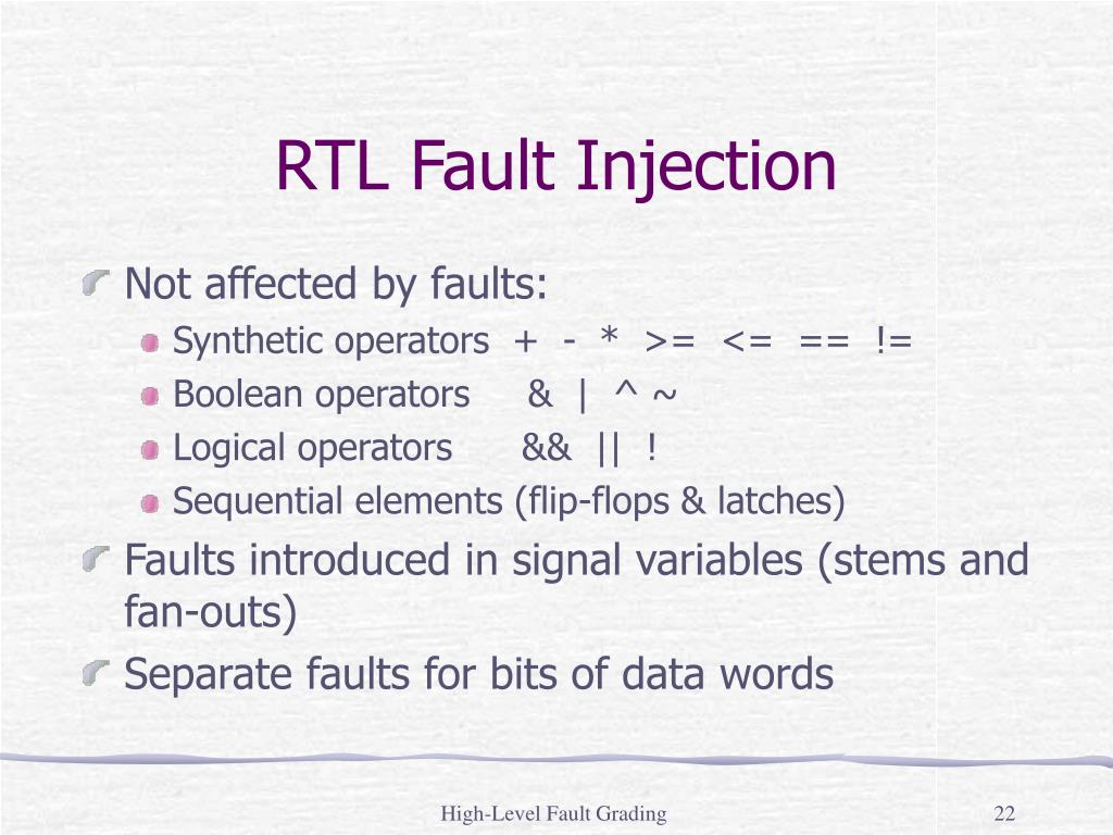 PPT - High-Level Fault Grading PowerPoint Presentation, free download ... PPT - High-Level Fault Grading PowerPoint Presentation, free download ...