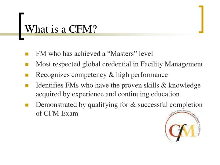 PPT - CFM Study PowerPoint Presentation - ID:4166833