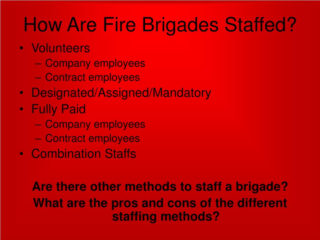 PPT - Industrial Fire Brigades PowerPoint Presentation, free download ...