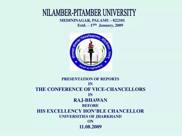 PPT - NILAMBER-PITAMBER UNIVERSITY PowerPoint Presentation, free ...