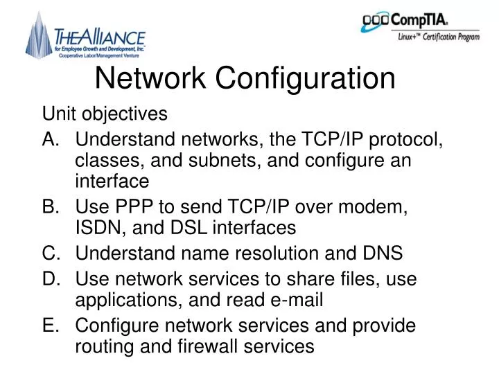 PPT - Network Configuration PowerPoint Presentation, free download - ID ...