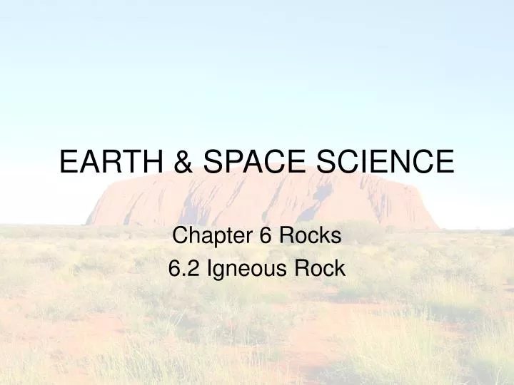 PPT - EARTH & SPACE SCIENCE PowerPoint Presentation, free download - ID ...