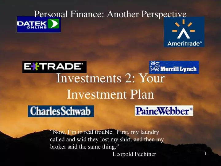 PPT - Personal Finance: Another Perspective PowerPoint Presentation ...